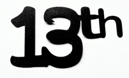 13th Scrapbooking Laser Cut Title