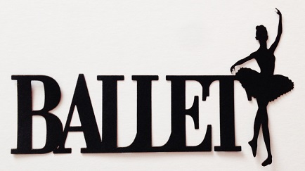 Ballet Scrapbooking Title