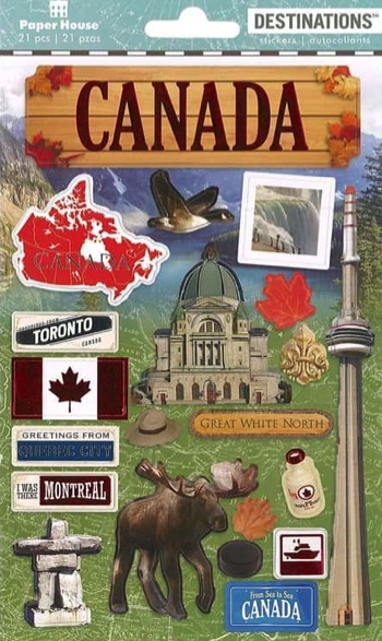 Canada Scrapbooking Paper stickers Scrapbook
