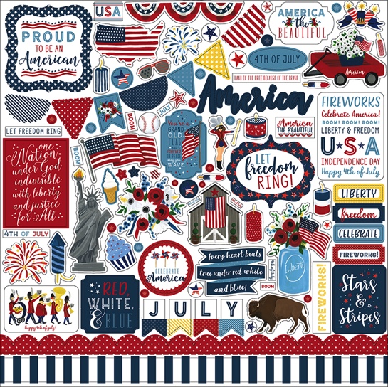 USA Scrapbooking Paper America Scrapbook Album