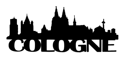 Cologne Scrapbooking Laser Cut Title with Skyline