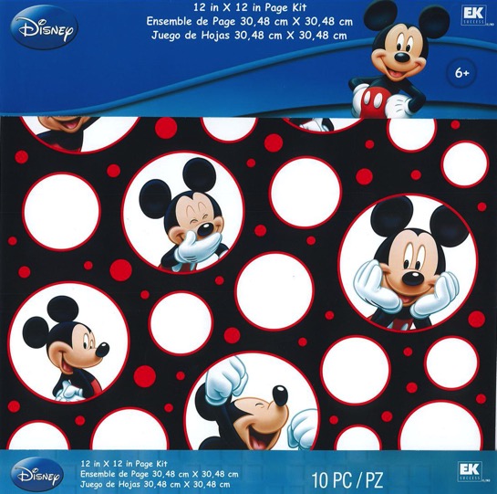 Mickey and Minnie Mouse Disney Scrapbooking paper