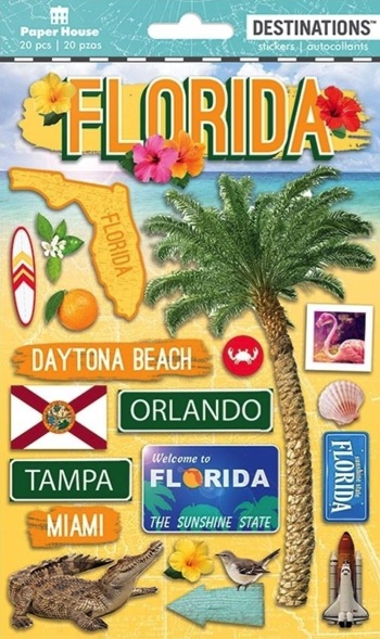 Florida scrapbooking paper Orlando scrapbook stickers