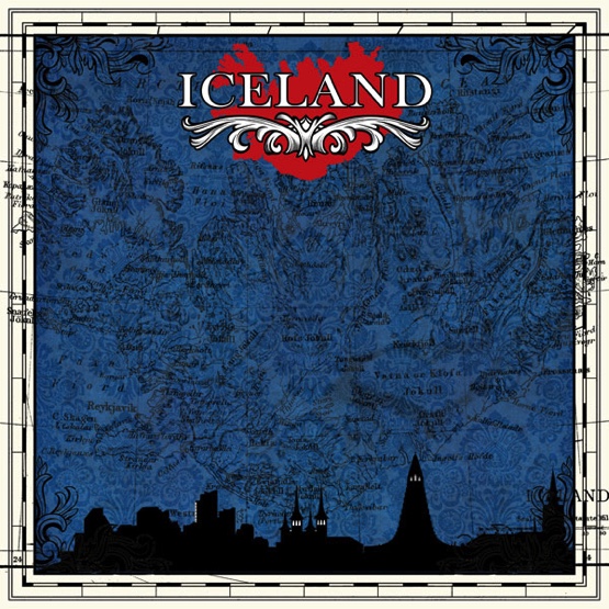 Iceland Scrapbooking Paper