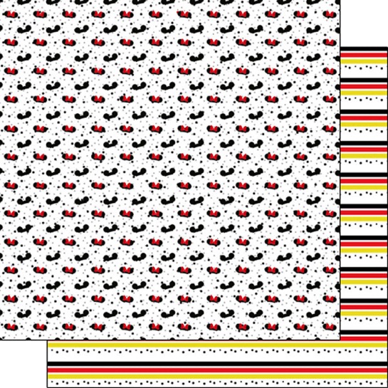 Mickey and Minnie Mouse Disney Scrapbooking paper