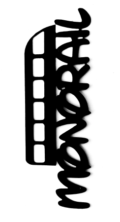 Monorail Scrapbooking Laser Cut Title with Train