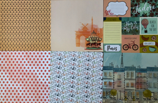 France scrapbooking paper Paris scrapbook stickers