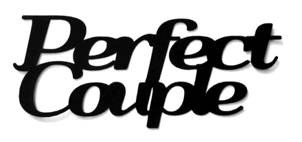 Perfect Couple Scrapbooking Laser Cut Title
