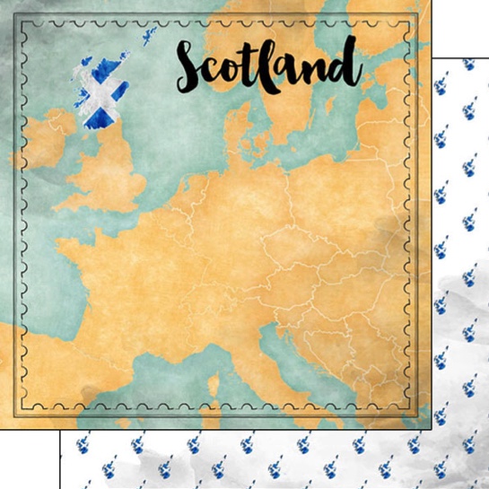 Scotland and Wales Scrapbooking Paper Scrapbook Stickers
