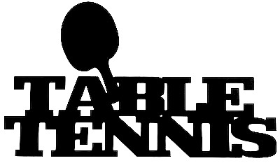 Table Tennis Scrapbooking Laser Cut Title With Bat